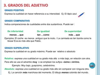 El adjetivo | PPTX