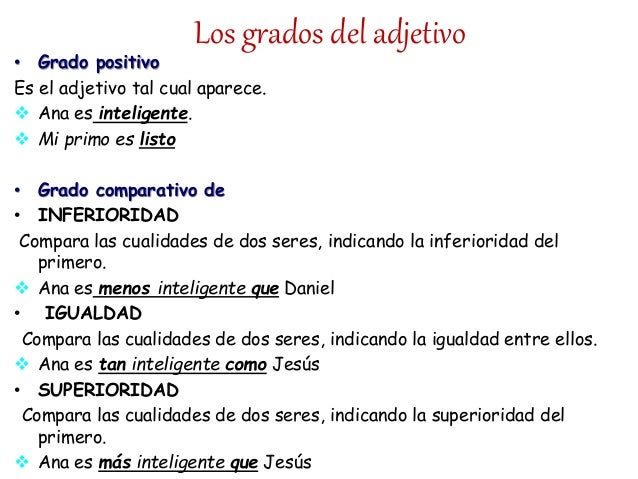 ¿Qué Es El Grado Positivo? – Los Grados del Adjetivo para Niños de ...