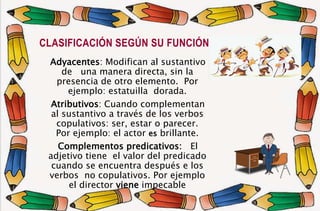 El adjetivo | PPT | Descarga Gratuita