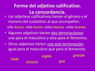 El adjetivo calificativo 2 | PPSX