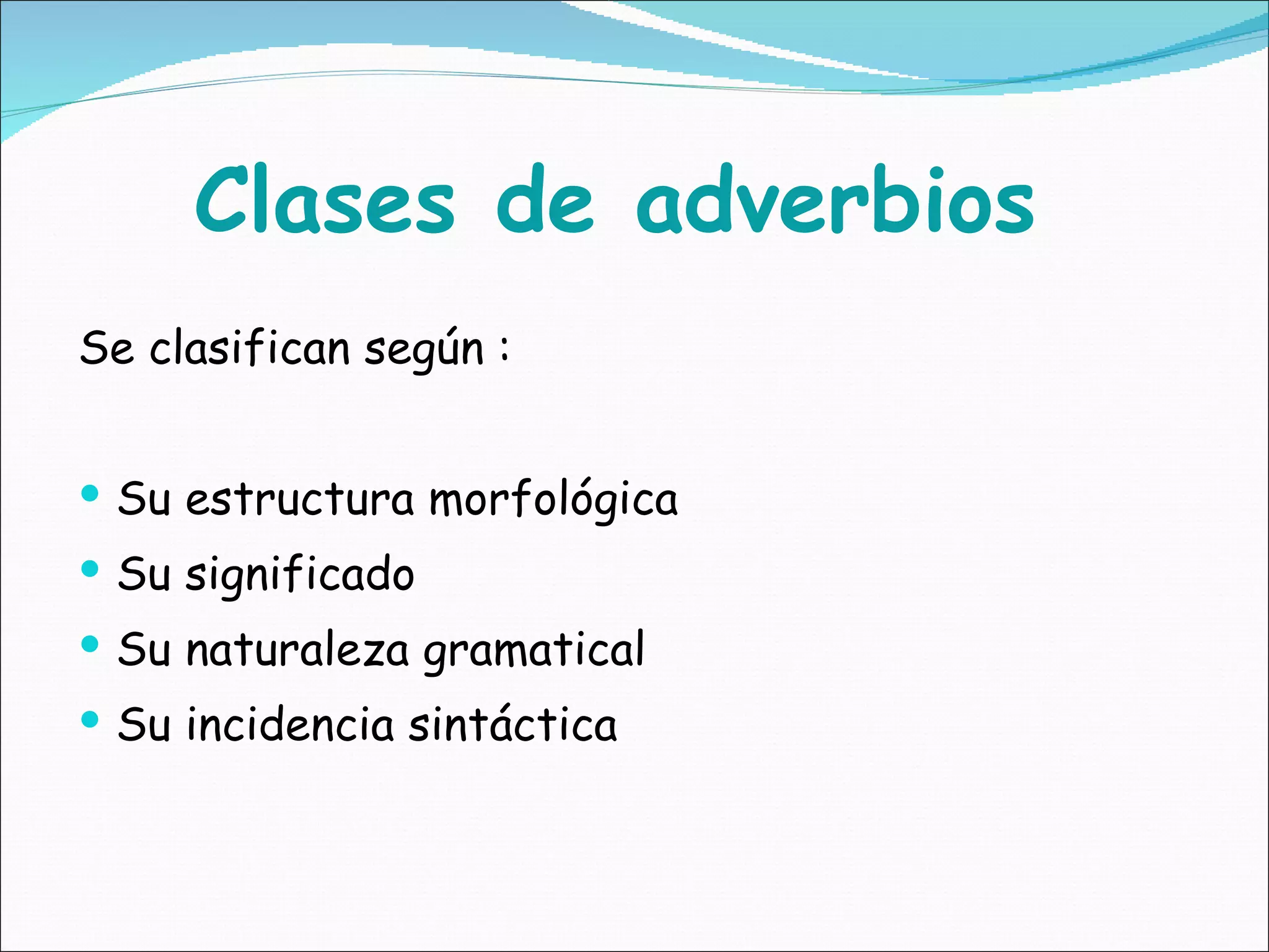 El adverbio | PPT