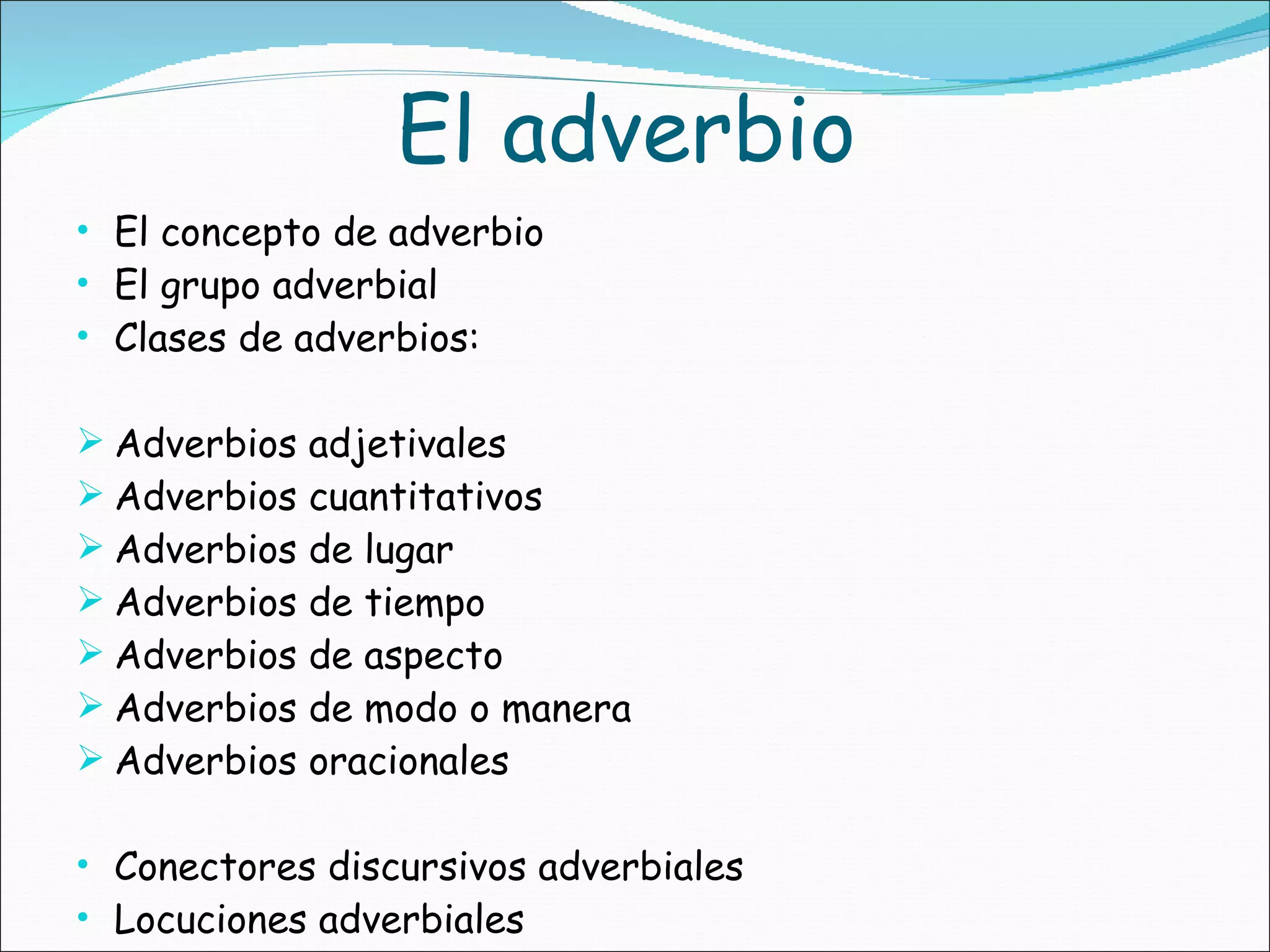 El adverbio | PPT