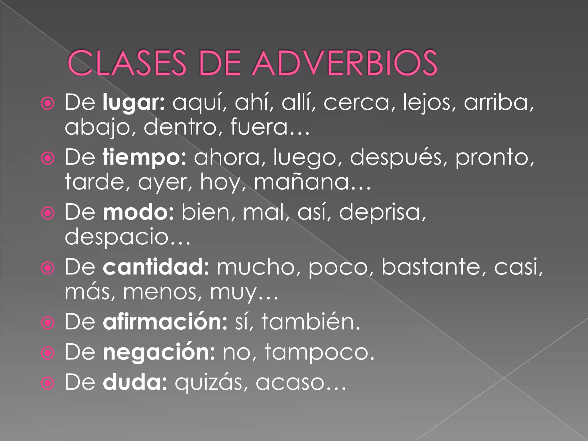 El adverbio. | PPTX