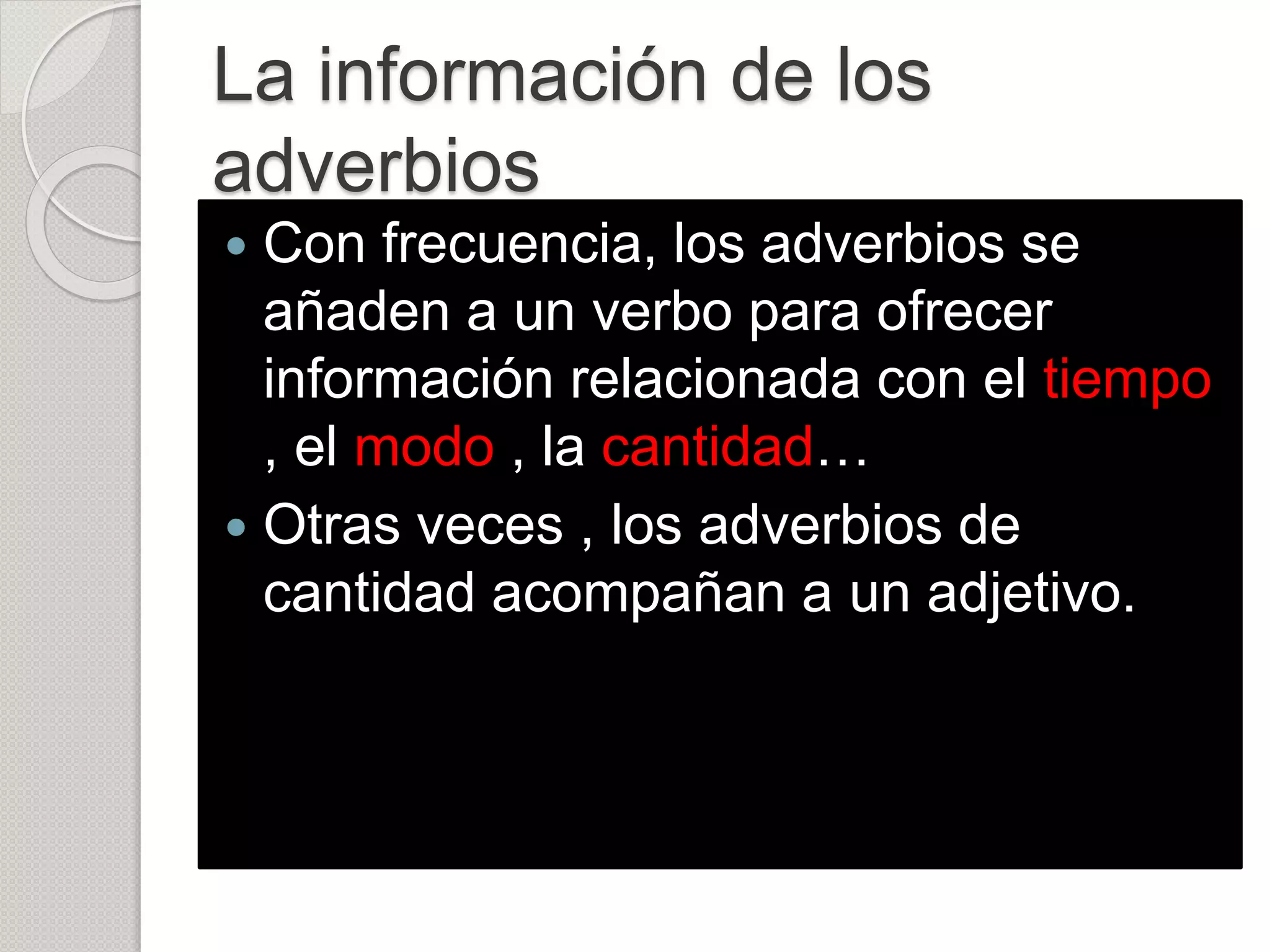 El adverbio (2) | PPT