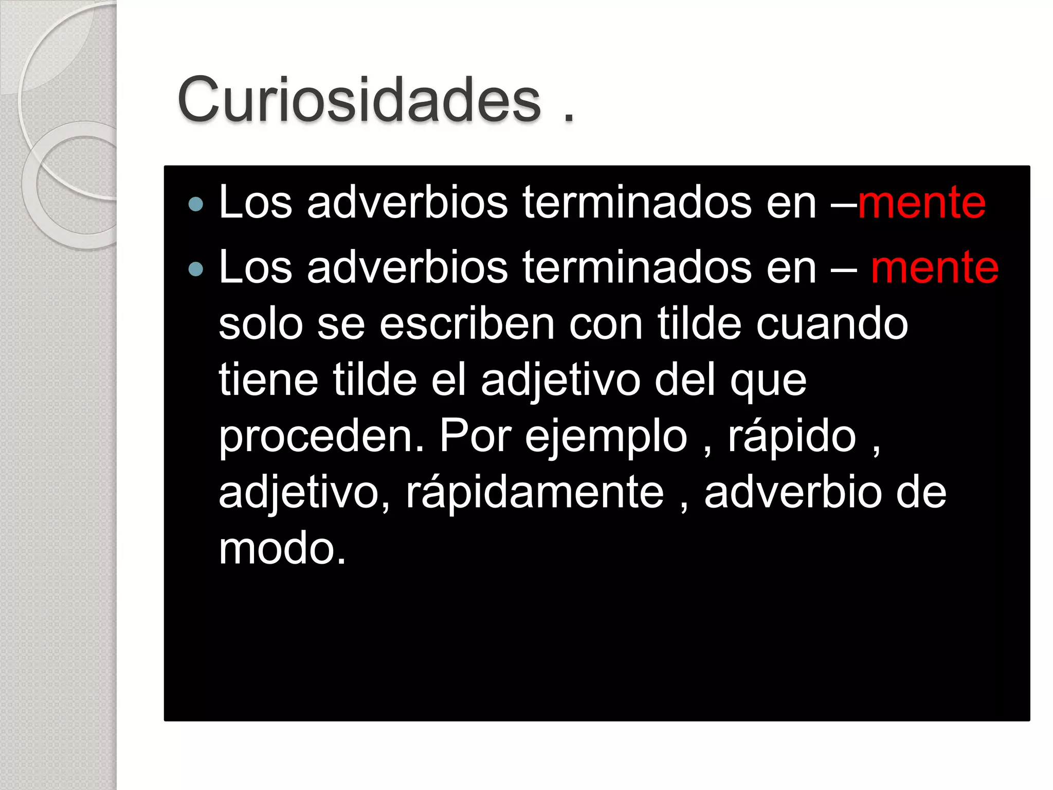 El adverbio (2) | PPT