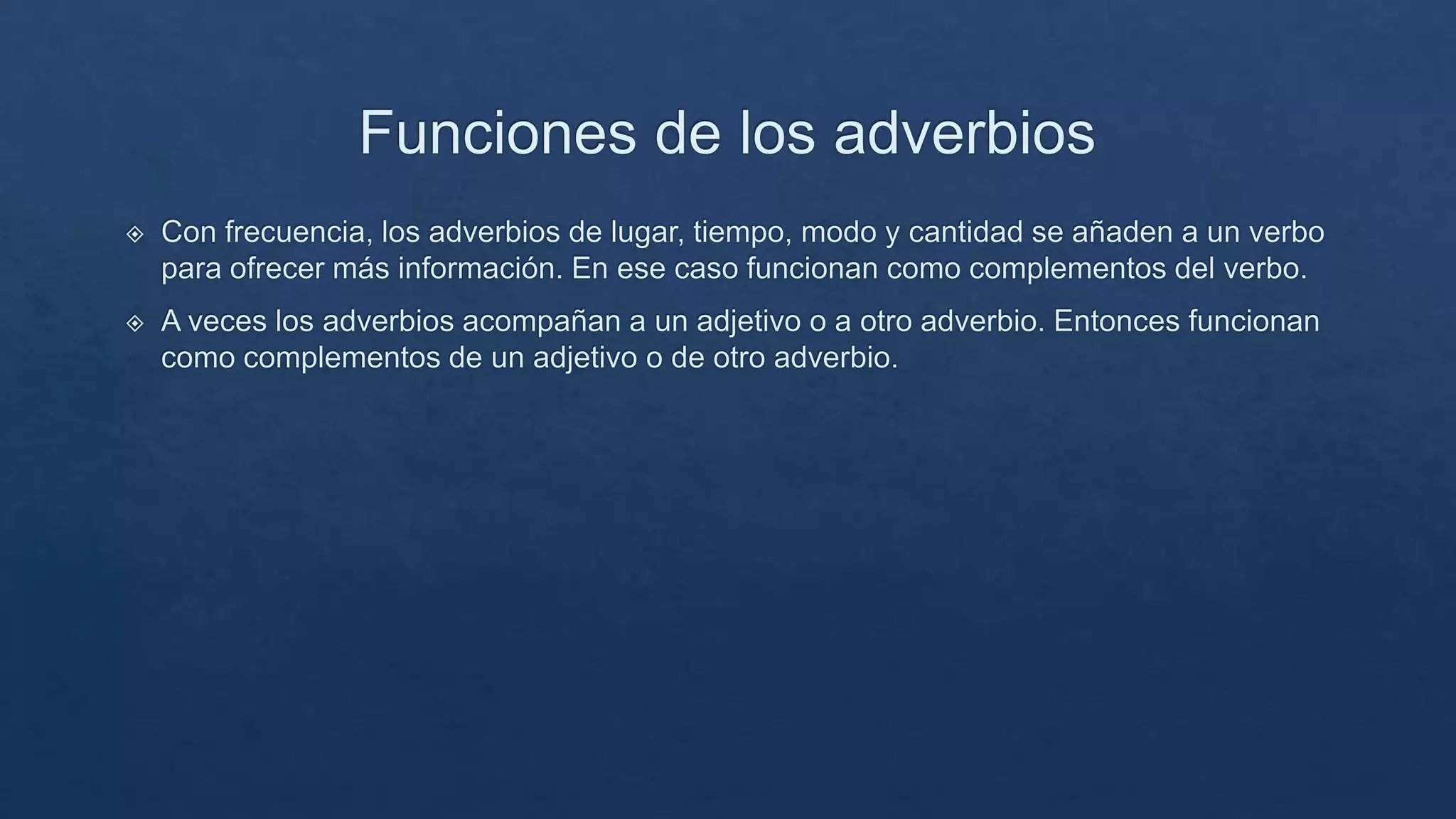El adverbio | PPT