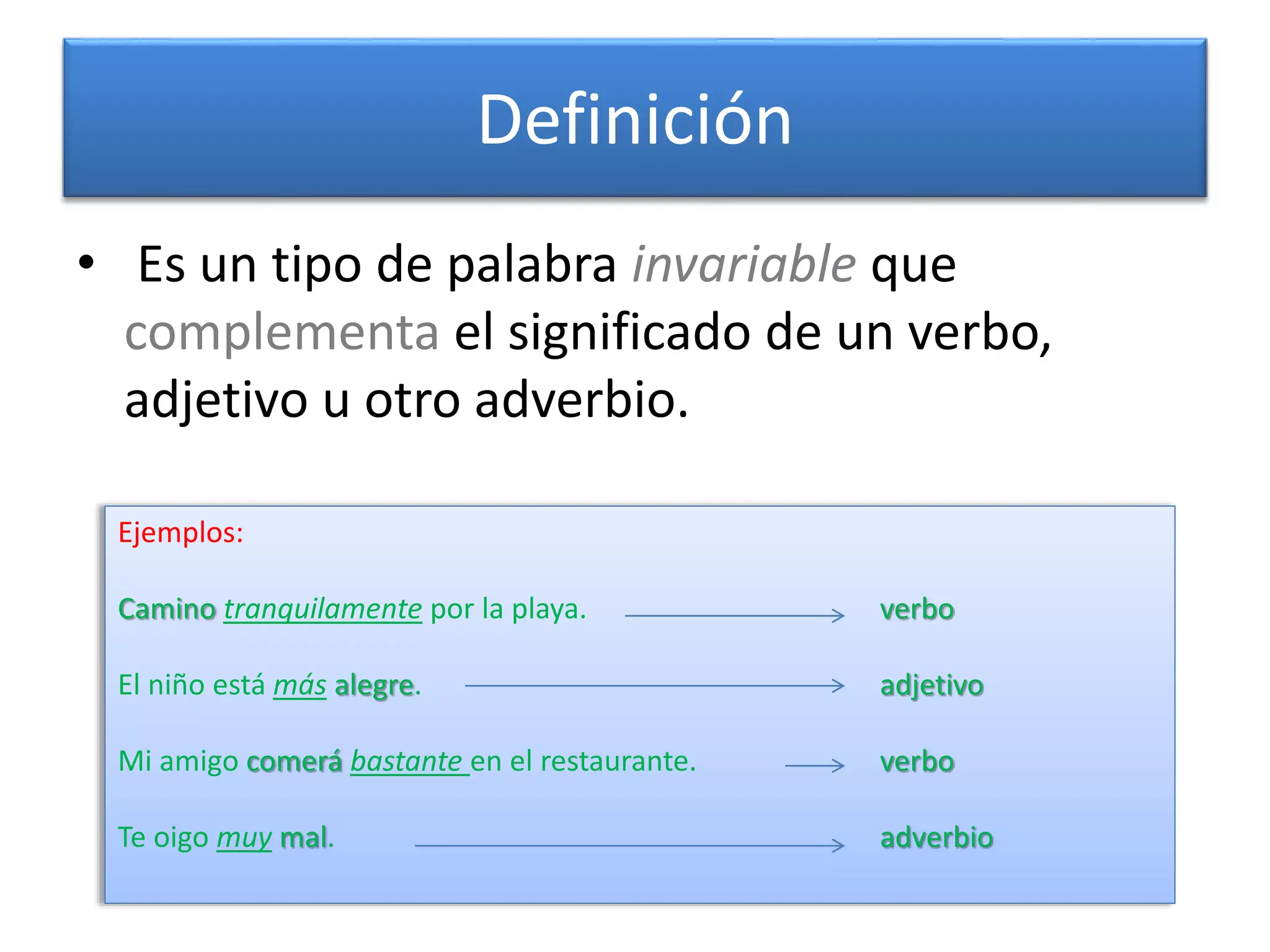 El adverbio | PPT