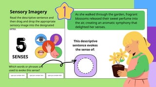 ELA English Creative Writing Sensory Imagery Interactive Presentation ...