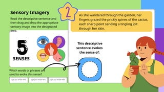 ELA English Creative Writing Sensory Imagery Interactive Presentation ...