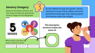 ELA English Creative Writing Sensory Imagery Interactive Presentation ...