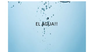 El agua | PPT