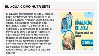 EL AGUA COMO NUTRIENTE en el Pais de Perú | PDF