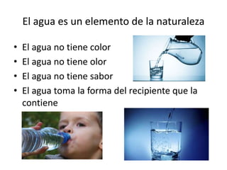 El agua en la naturaleza | PPTX | Chemistry | Science