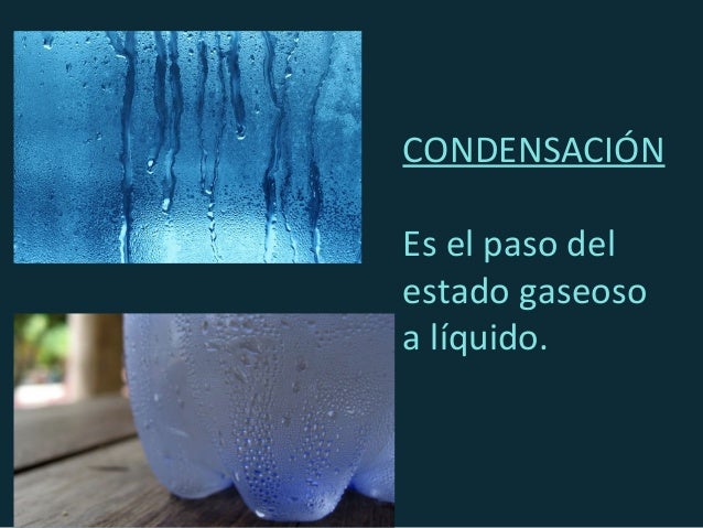 El agua y sus estados