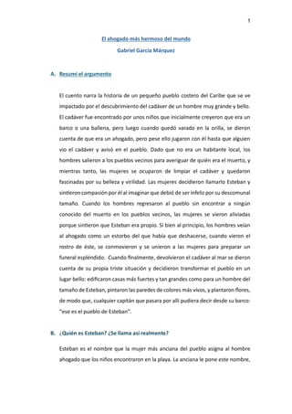El ahogado más hermoso del mundo Gabriel García Márquez Brian Guzman ...