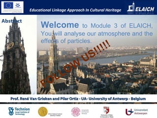 Elaich module 3 topic 3.3 - Atmosphere and particles | PPT | Indoor ...