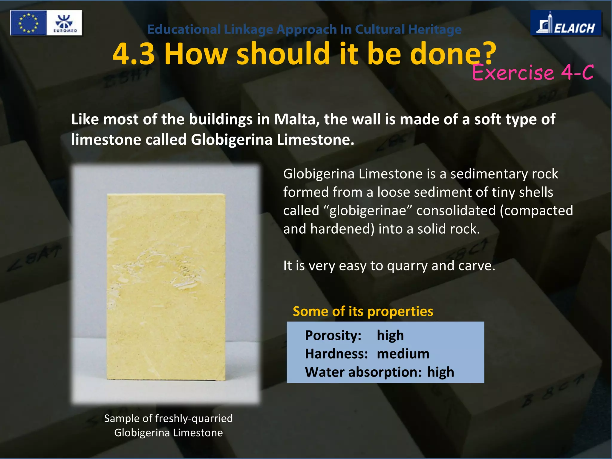 Elaich module 4 exercise 4.c - Choose the mortar mix | PPT