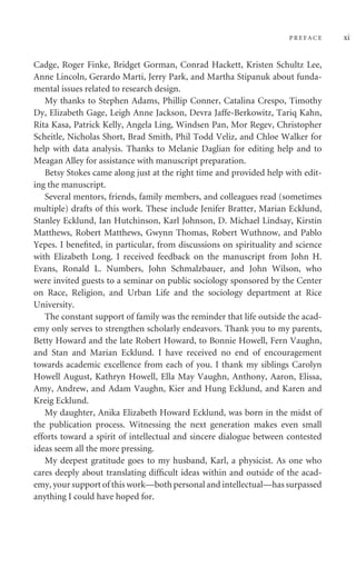 Elaine ecklund science vs religion | PDF