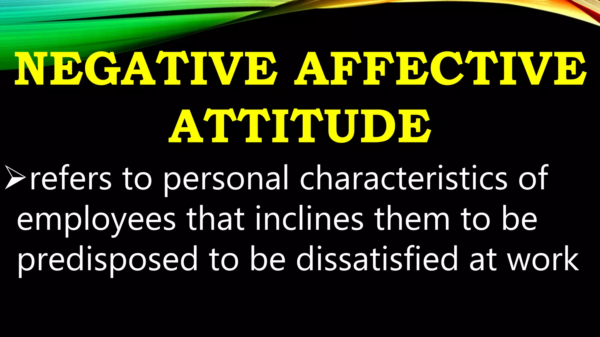 VALUES, ATTITUDE AND JOB SATISFACTION (VALUES) | PPTX