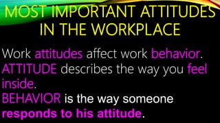 VALUES, ATTITUDE AND JOB SATISFACTION (VALUES) | PPTX