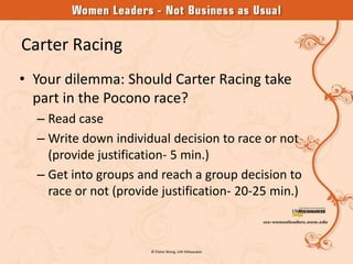 Elaine wong a race to the finish | PPTX