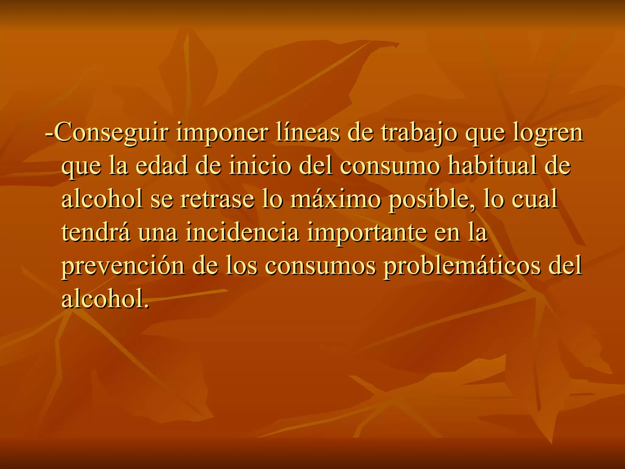 El alcoholismo en jovenes | PPT