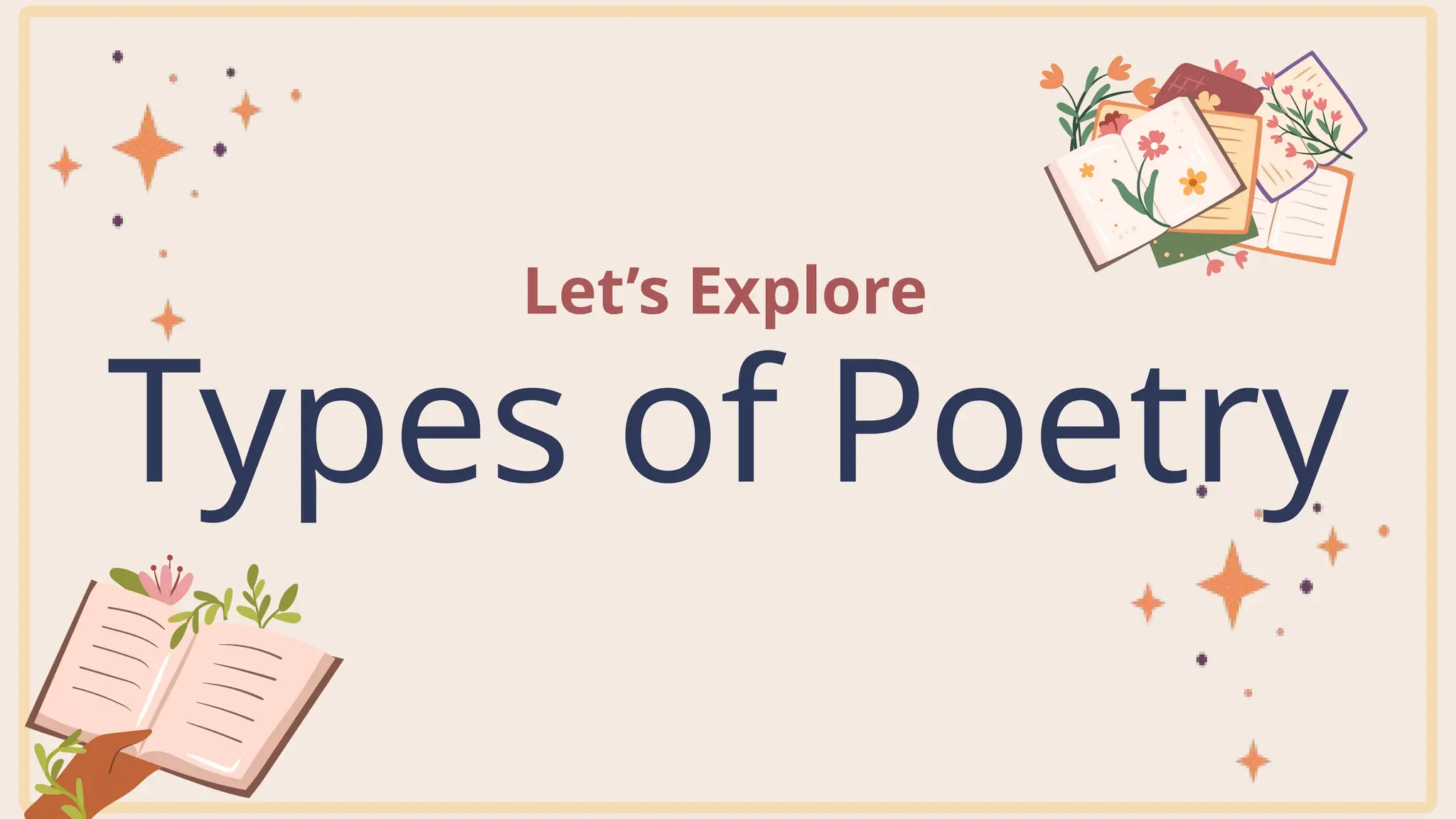 ELA Learning about Poetry Different Types of Poems Education ...