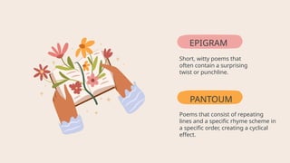 ELA Learning about Poetry Different Types of Poems Education ...