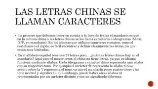 El alfabeto chino | PPTX