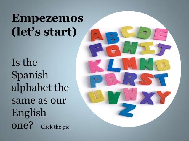 El Alfabeto EspañOl Power Point Presentation | PPTX