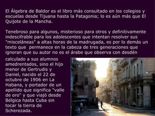 El Algebra De Baldor.Pps