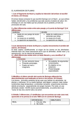 El Almohadon de Plumas | DOCX