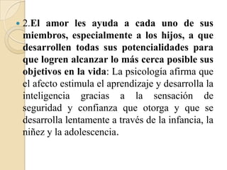 El amor en familia vivi | PPTX