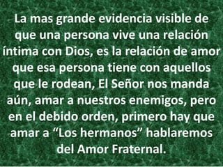 El amor fraternal | PPTX