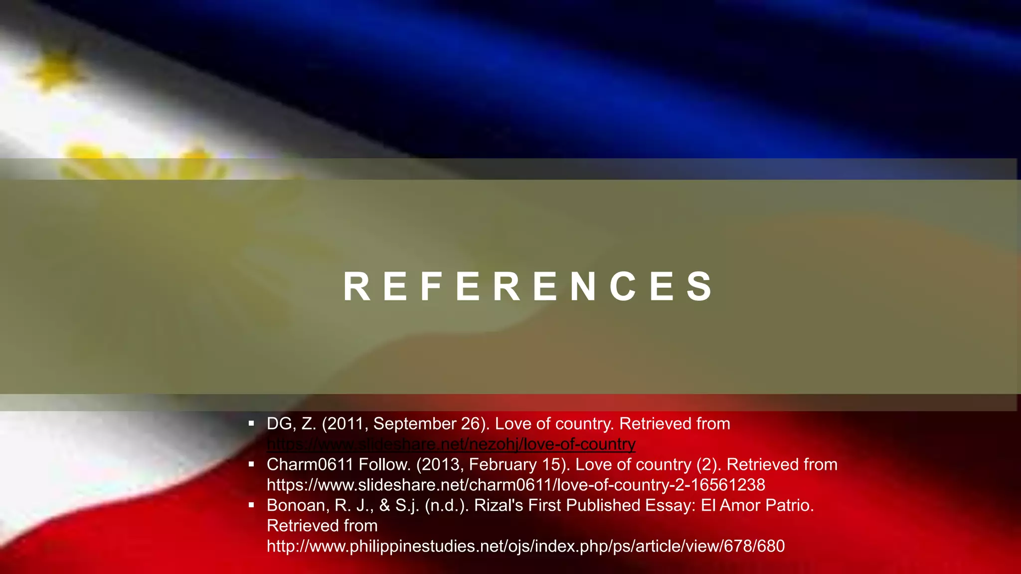 El Amor Patrio | PPTX