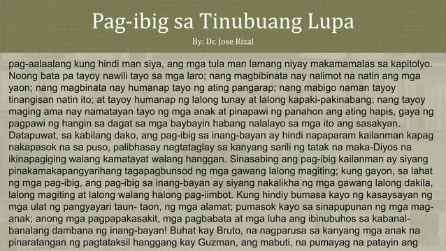 El Amor Patrio | PPTX