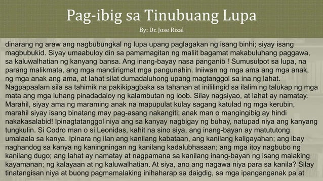 El Amor Patrio | PPTX