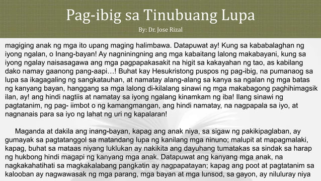 El Amor Patrio | PPTX