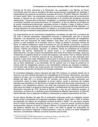 El Anarquismo Y La Clase Obrera Mexicana, 1860 A 1931 John M. Hart | DOC