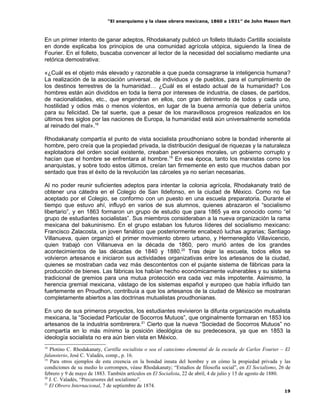 El Anarquismo Y La Clase Obrera Mexicana, 1860 A 1931 John M. Hart | DOC