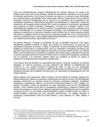 El Anarquismo Y La Clase Obrera Mexicana, 1860 A 1931 John M. Hart | DOC