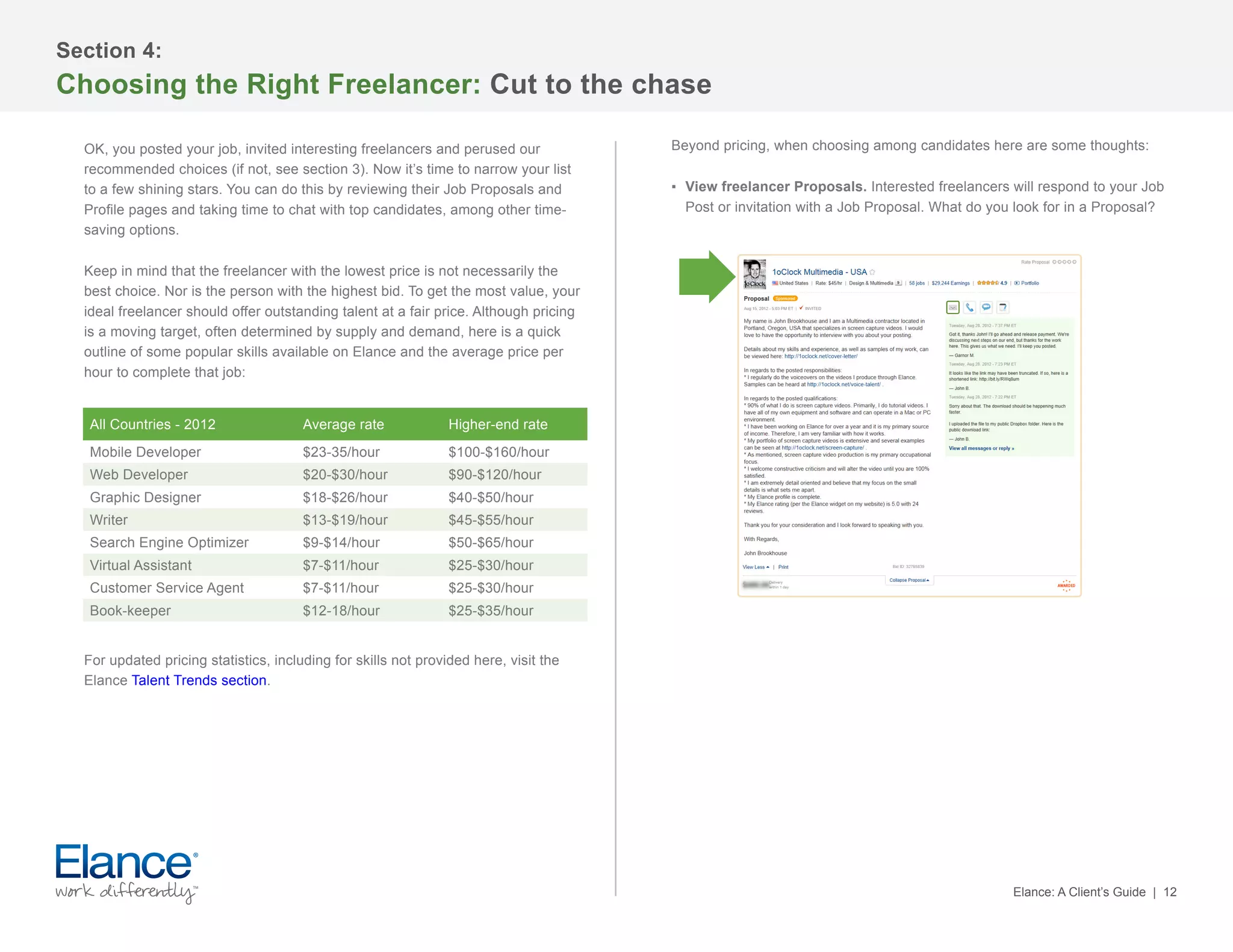 Elance Client Guide | PPT