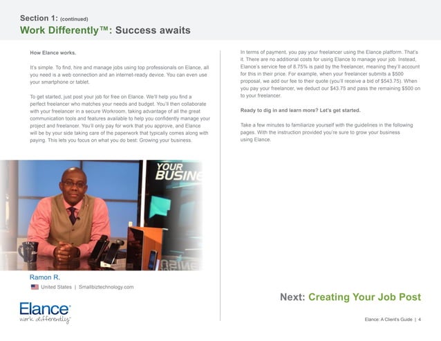 Elance Client Guide | PPT