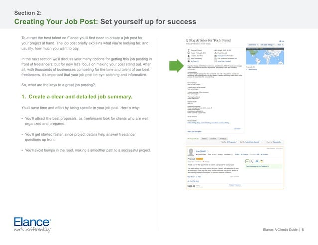 Elance Client Guide | PPT