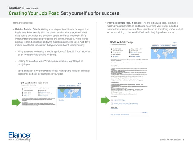 Elance Client Guide | PPT