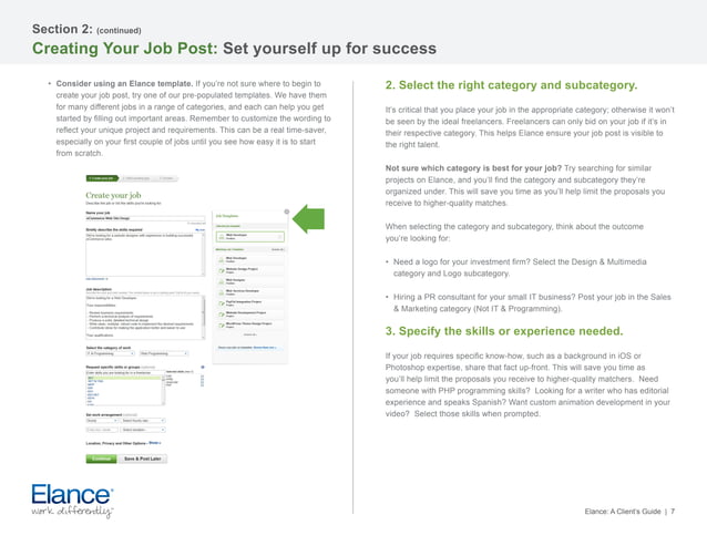 Elance Client Guide | PPT