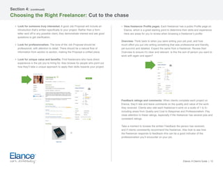 Elance Client Guide | PPT