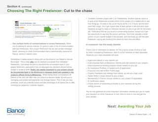 Elance Client Guide | PPT