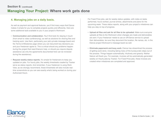 Elance Client Guide