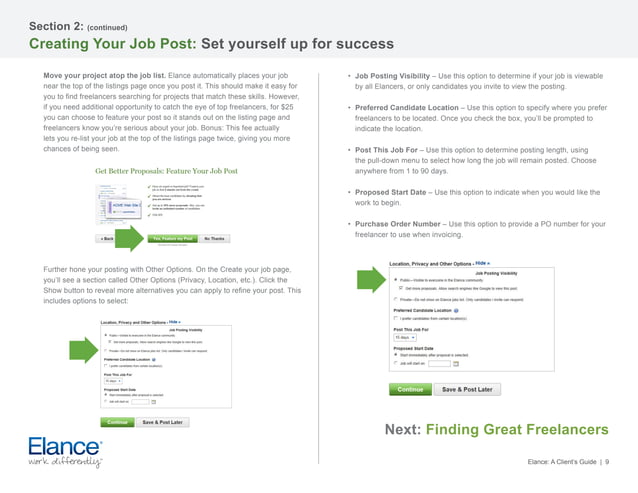 Elance Client Guide